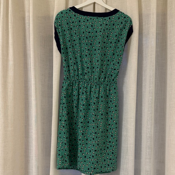 Maison Jules | Dresses | Maison Jules Teal And Black Midi Dress | Poshmark